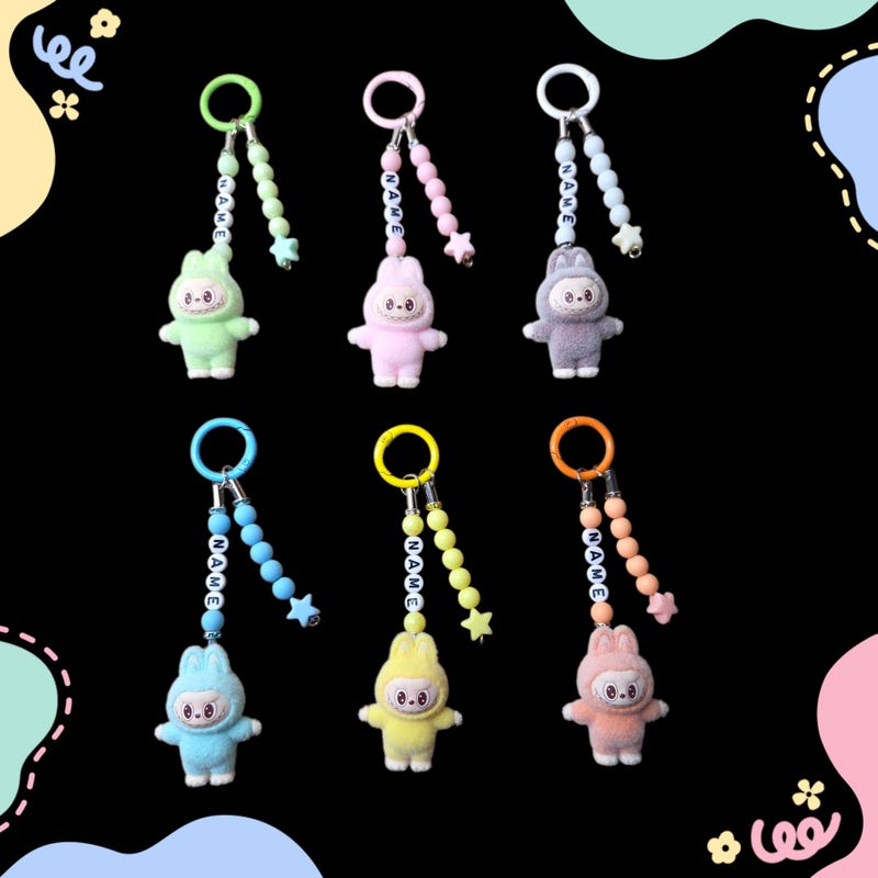 Labubu Key Ring - Etsy UK