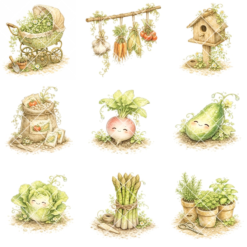 Little Sprout Baby Shower Clipart Bundle (digital Download) - Etsy