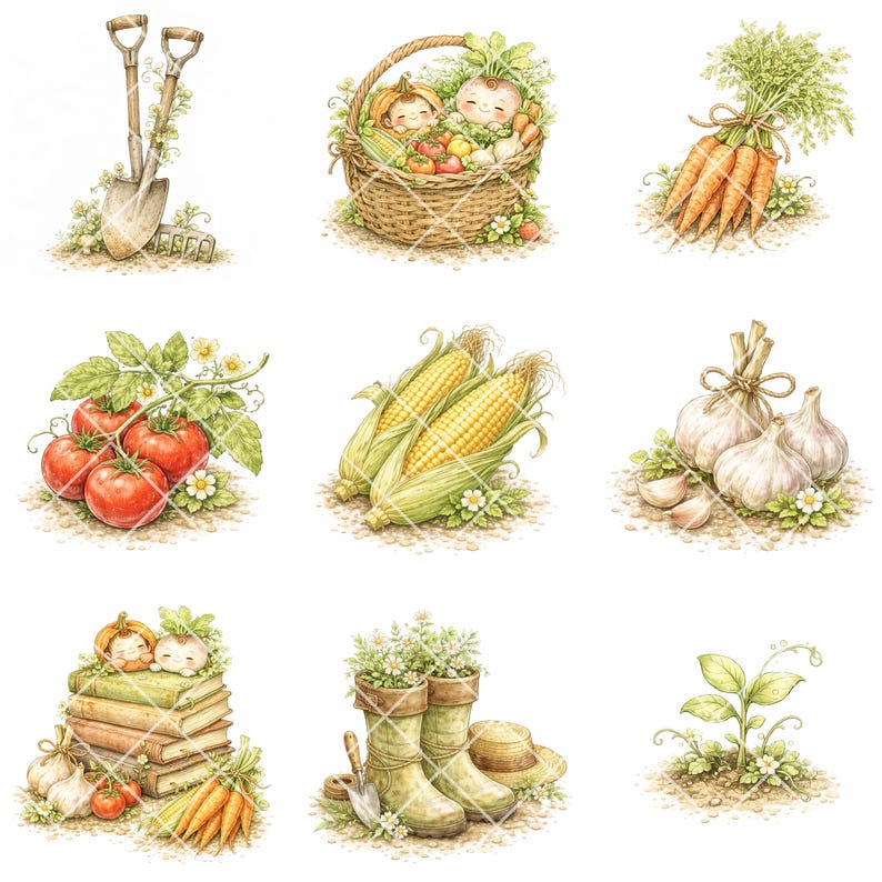 Little Sprout Baby Shower Clipart Bundle (digital Download) - Etsy