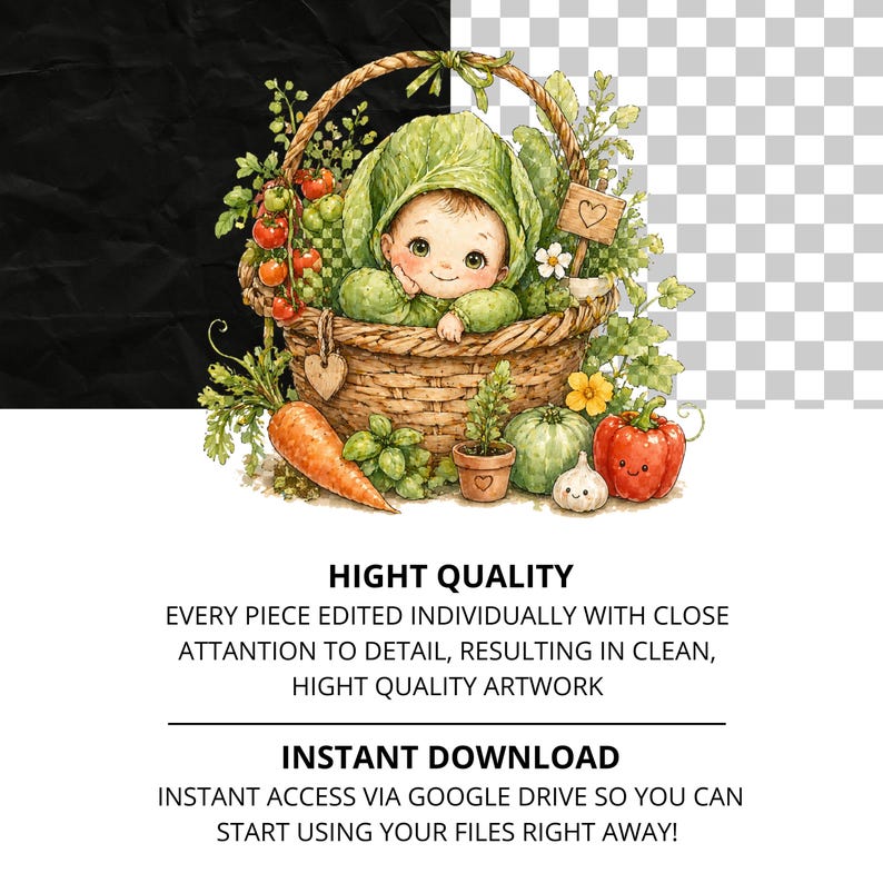 Little Sprout Baby Shower Clipart Bundle (digital Download) - Etsy