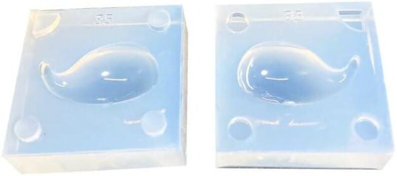 Clear Silicone Mold – 3D Whale Shape (30mm–40mm) | Compatible With UV ...