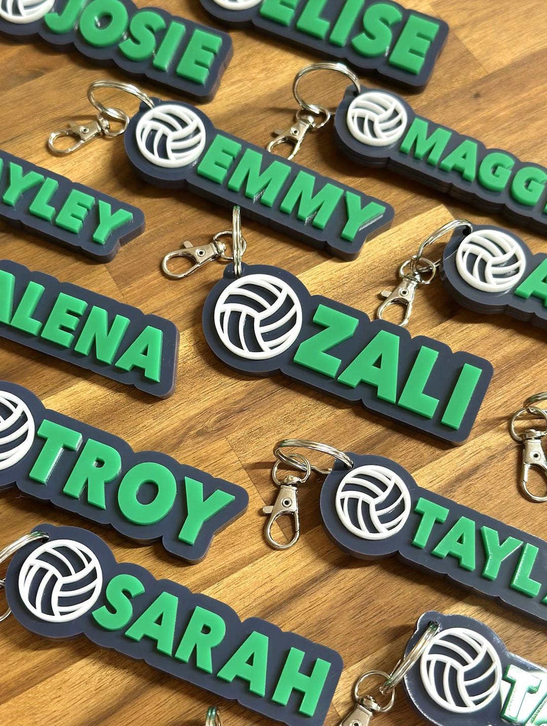 Netball Team Personalised Name Keyring Bag Tag - Etsy Australia