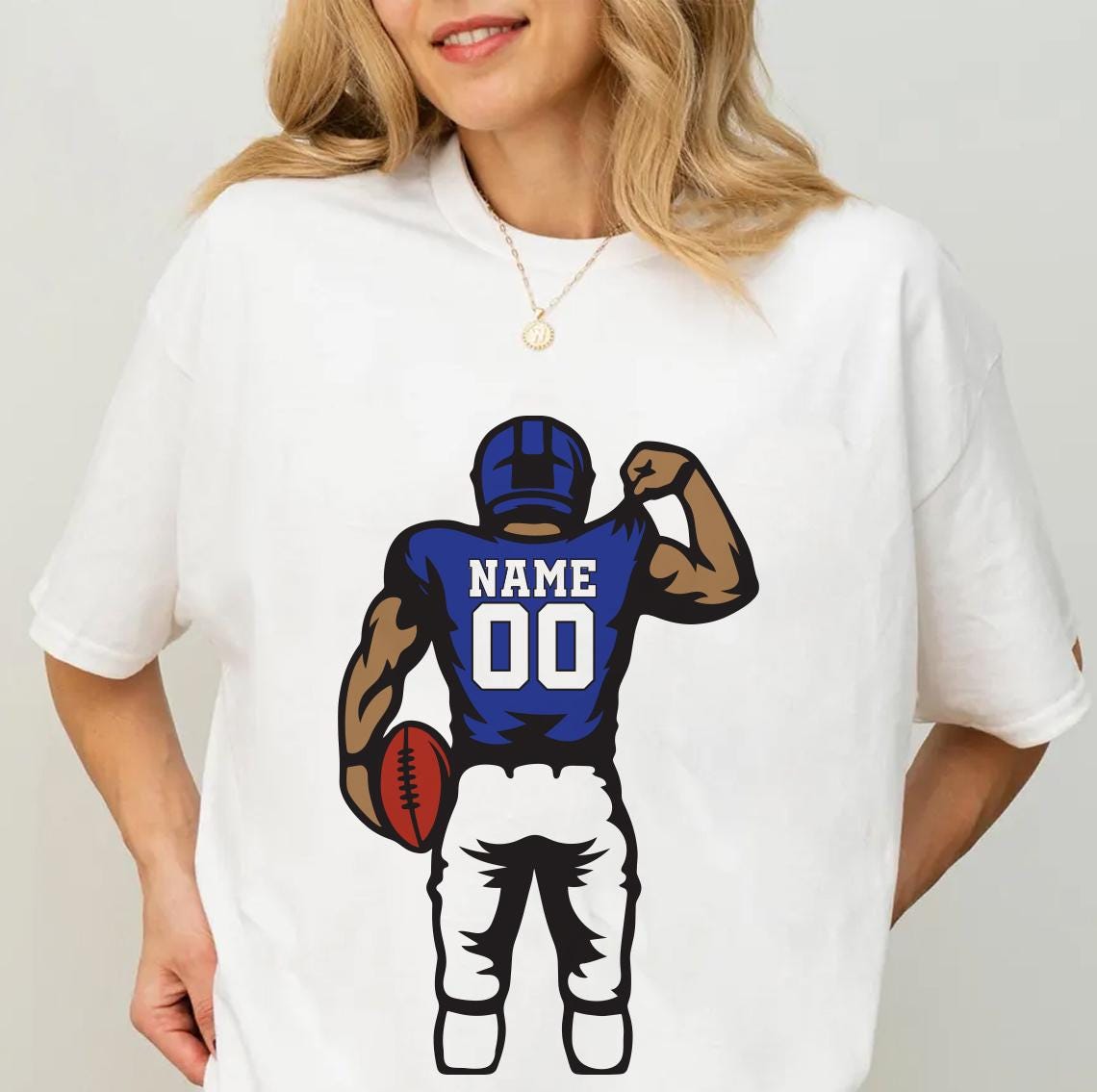 Personalized Football Player Svg, Custom Football Svg, Football Player ...