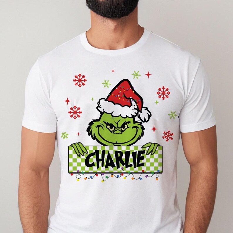 Personalized Christmas Grinch Png, Custom Name Kids Svg, Family Grinch ...