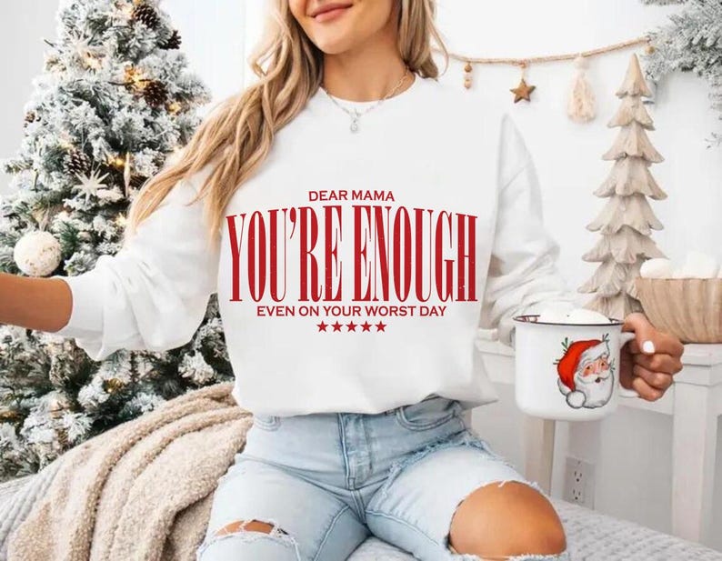 Dear Mama You're Enough Svg Png, Mom Life Svg Png, Tired Mom Svg Png ...