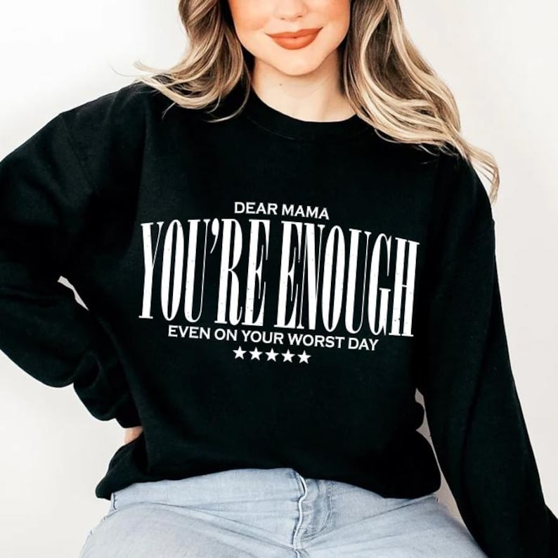 Dear Mama You're Enough Svg Png, Mom Life Svg Png, Tired Mom Svg Png ...