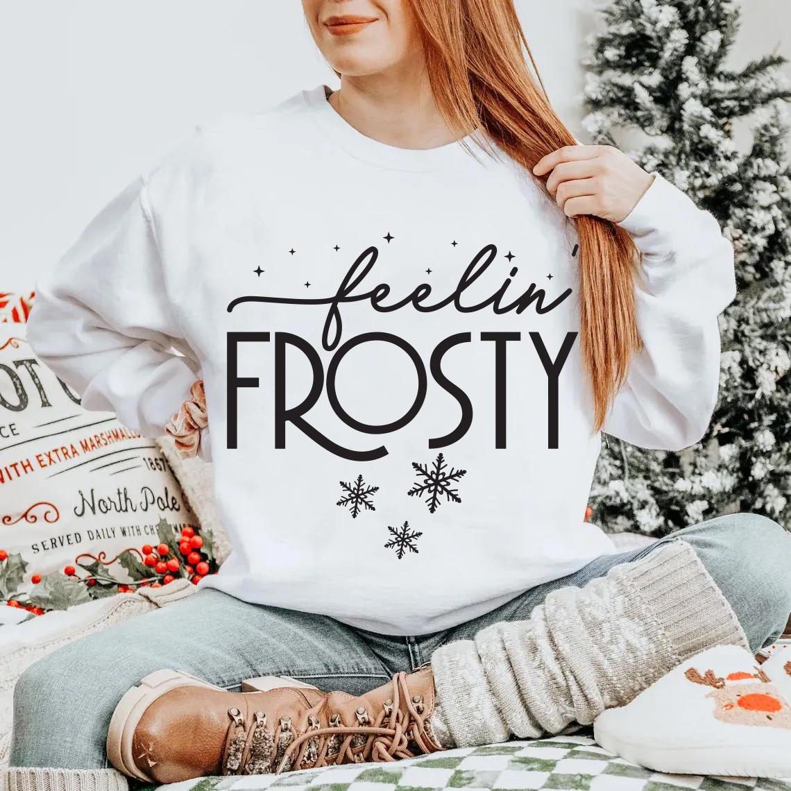 Feelin Frosty Svg Png, Files for Cricut, Hello Winter Svg, Always ...