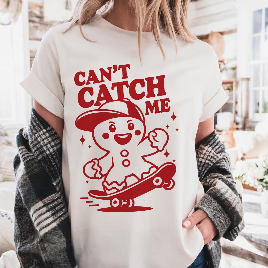 Can't Catch Me Svg, Funny Gingerbread Boy Svg,boys Christmas Svg ...