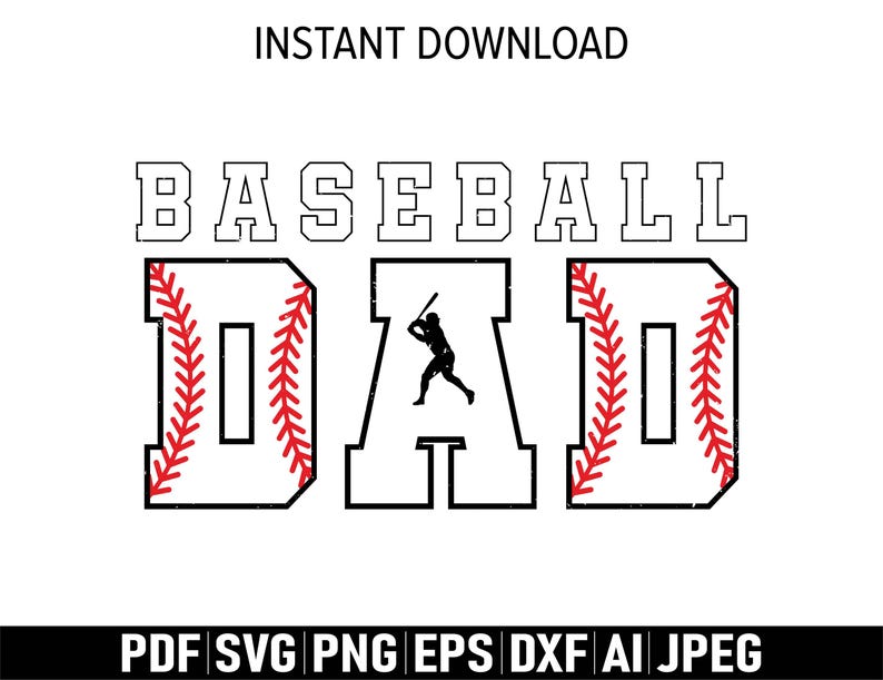 Baseball Dad Svg, Baseball Daddy Svg, Baseball Dad Shirt Svg, Baseball ...