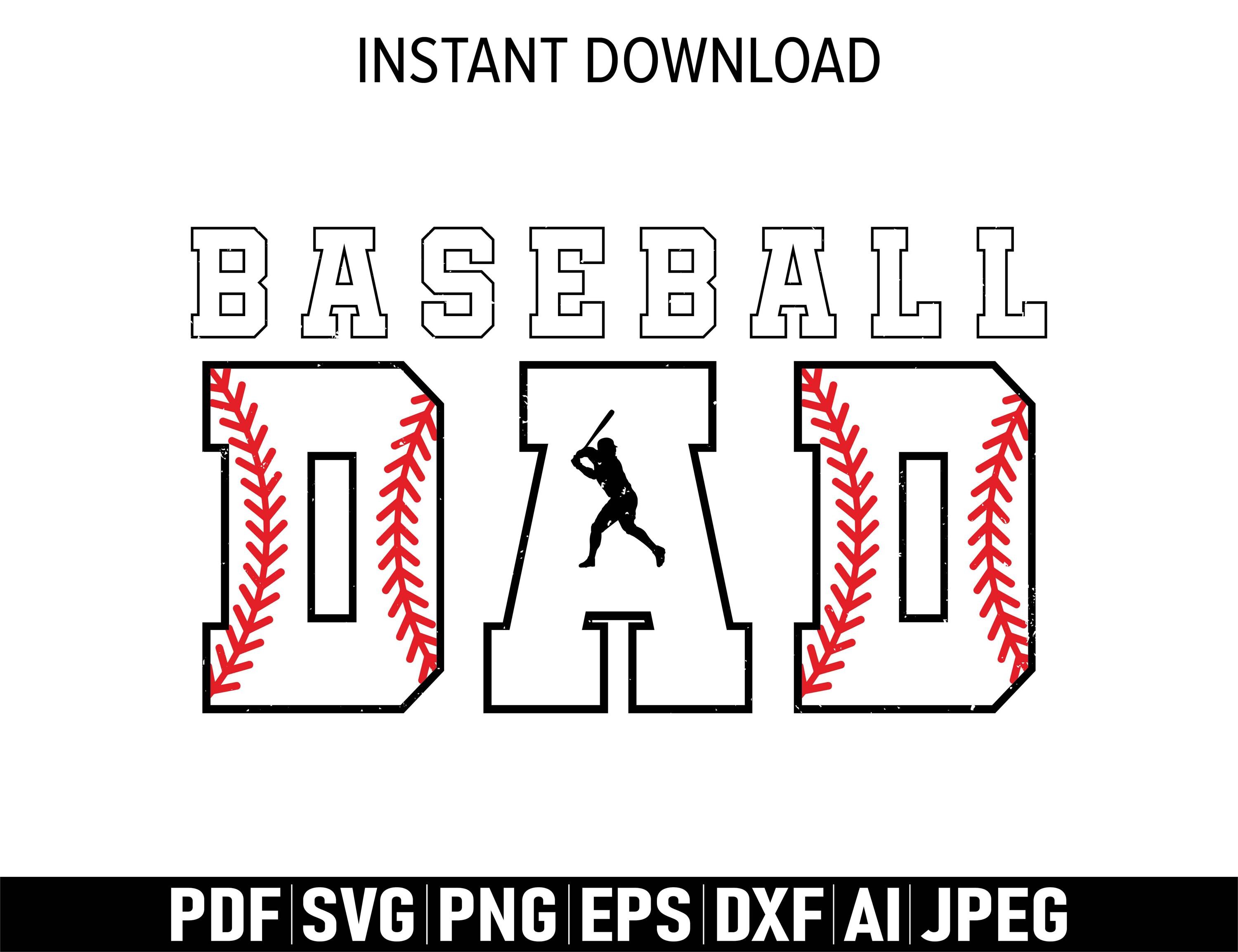 Baseball Dad Svg, Baseball Daddy Svg, Baseball Dad Shirt Svg, Baseball ...