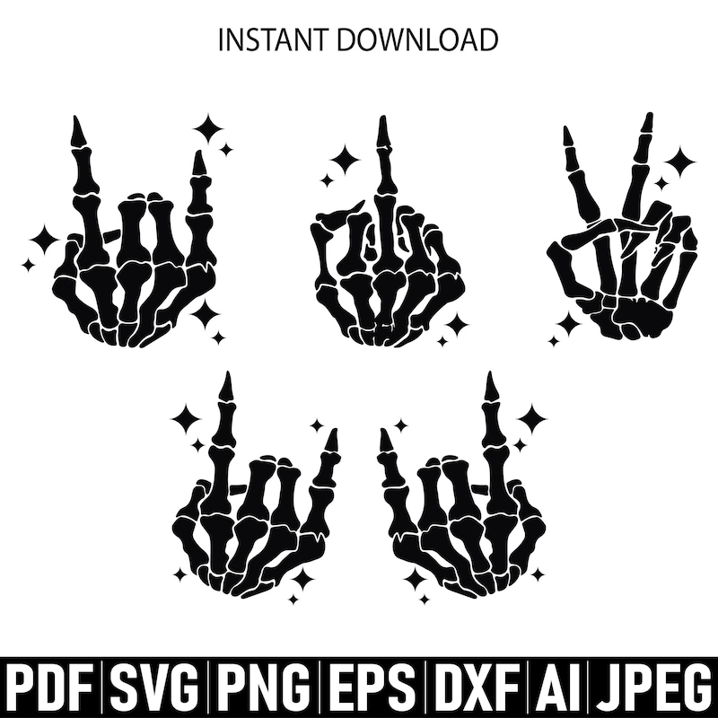 Skeleton Hand Tattoo Drawing Designs - Etsy Canada