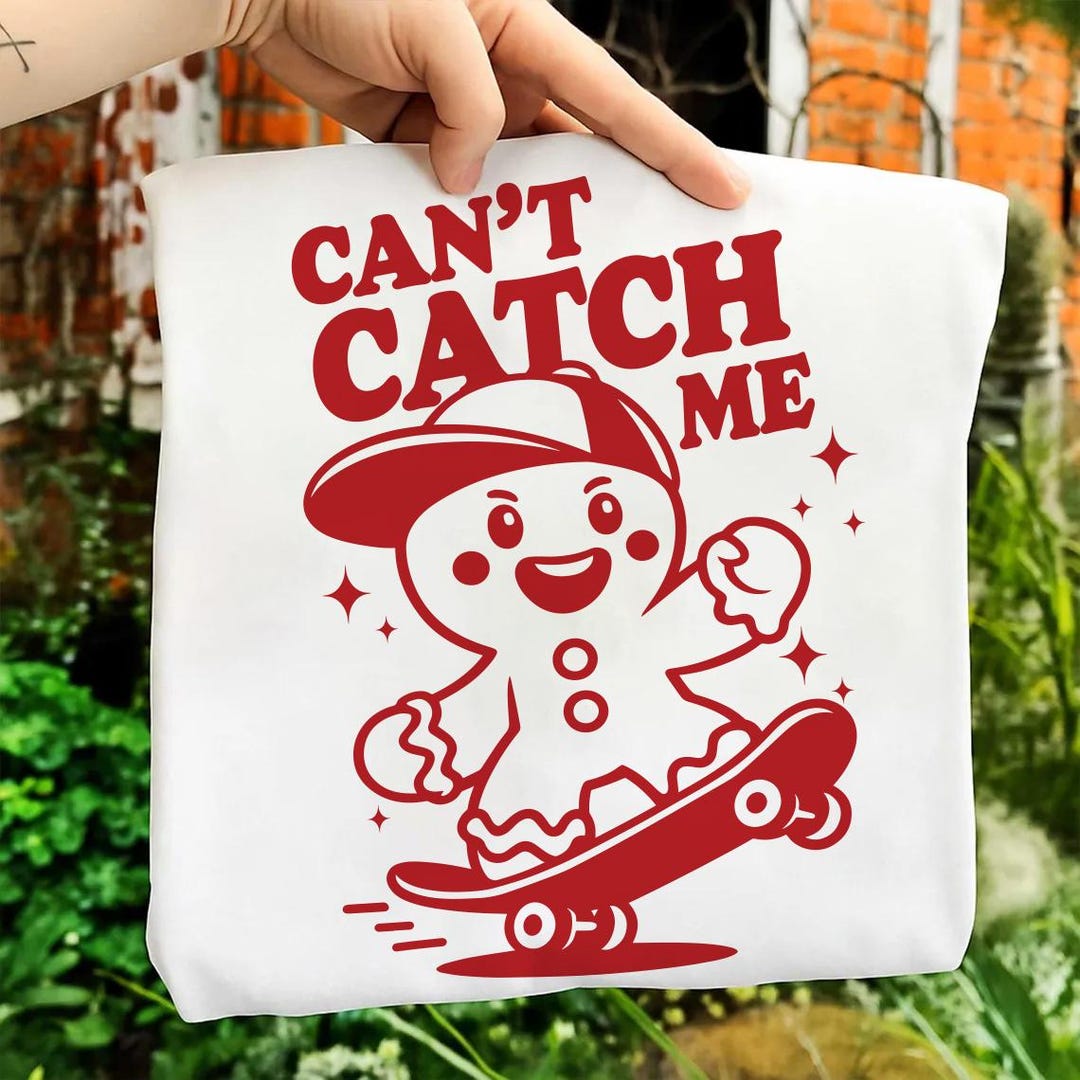 Can't Catch Me Svg, Funny Gingerbread Boy Svg,boys Christmas Svg ...