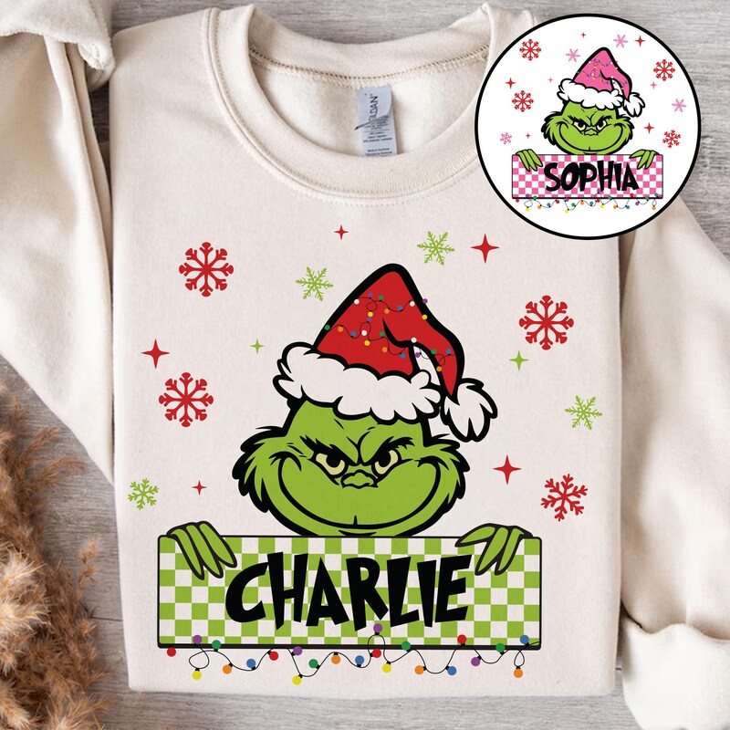 Grinch Monogram Svg - Etsy