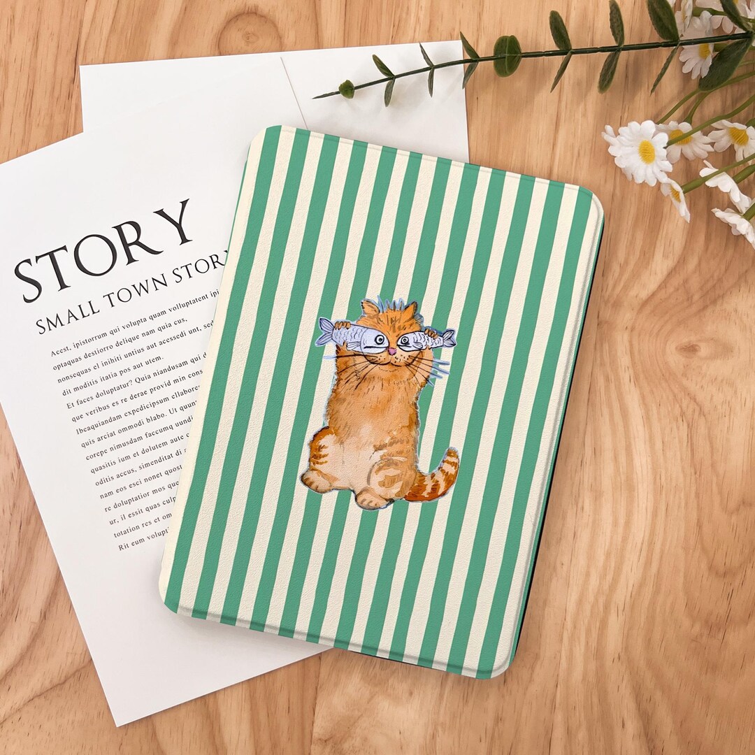 Cartoon Cat Kindle Case 2024 Kindle Paperwhite 7", Kindle 12th Gen ...