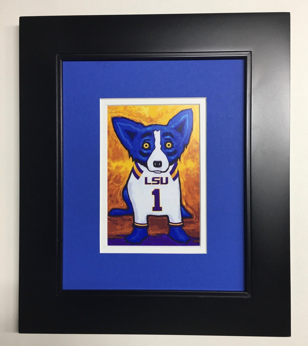 George Rodrigue Blue Dog LSU POSTCARD - "a Number One Tiger Fan ...