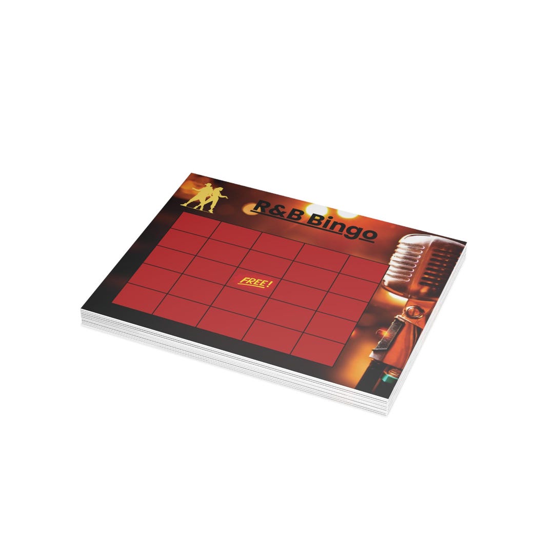 R&B Bingo Postcard Set – Music Game Night Party Favors - Etsy