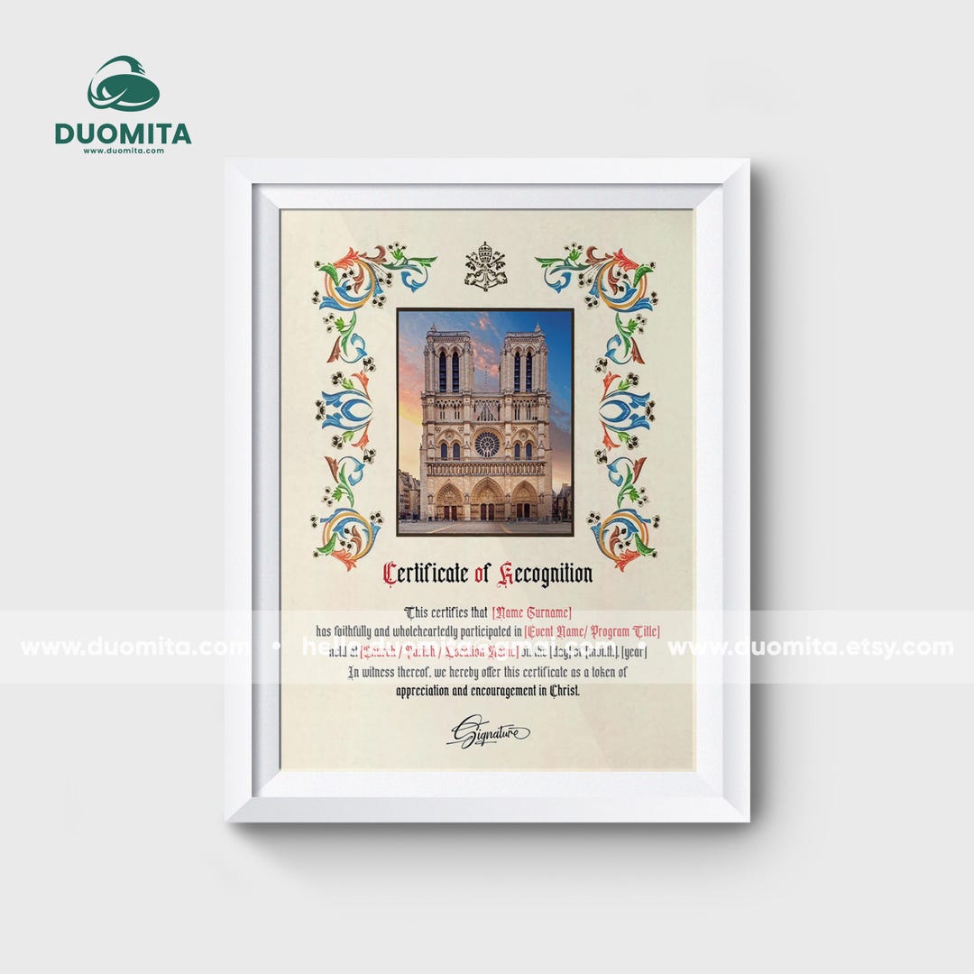 Printable Certificate Frame – Clean Style With Big Placeholder ...