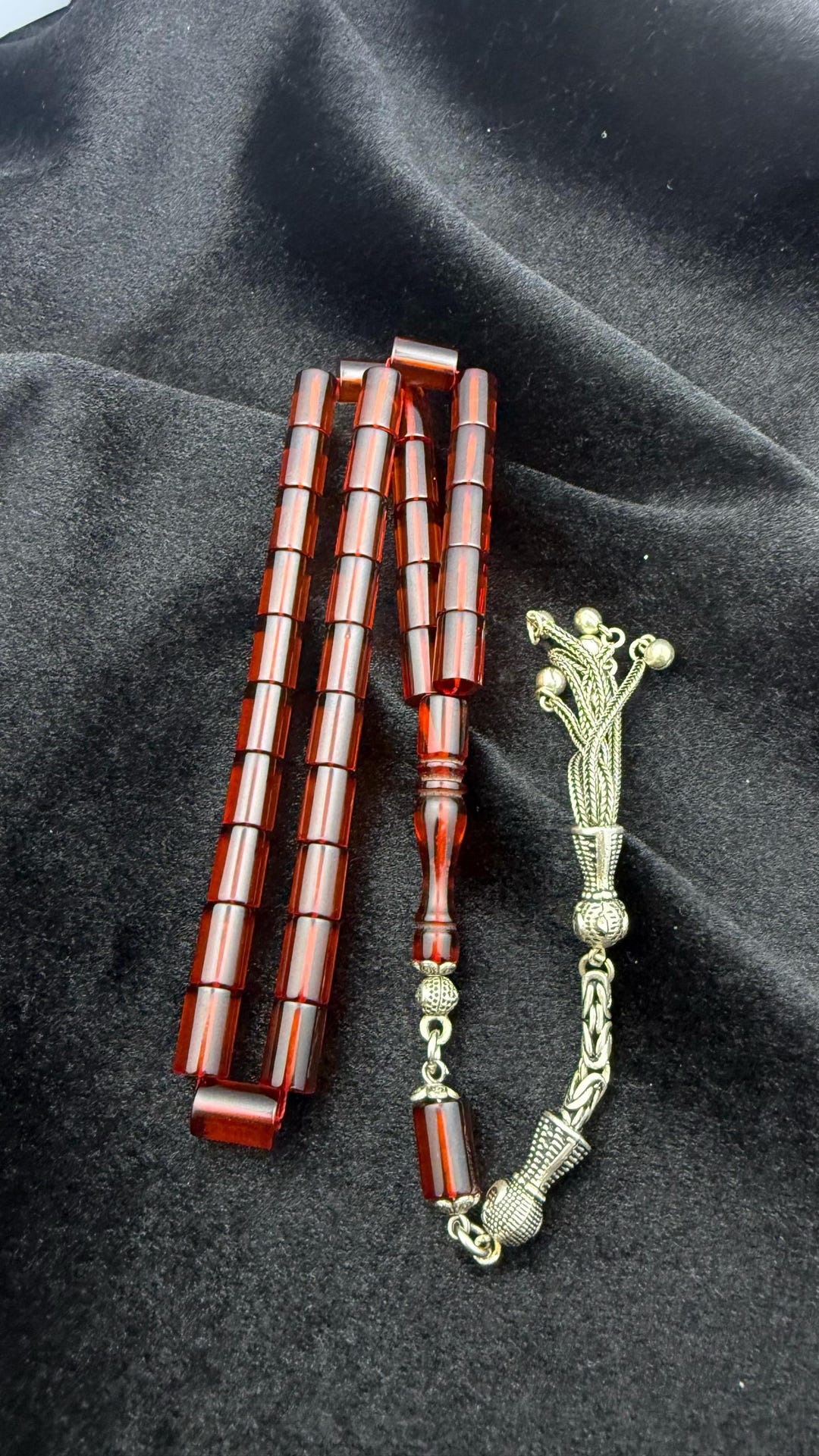 Turkish Work Light Brown Misbaha, Tasbeeh, Gift With Brass Tassel - Etsy