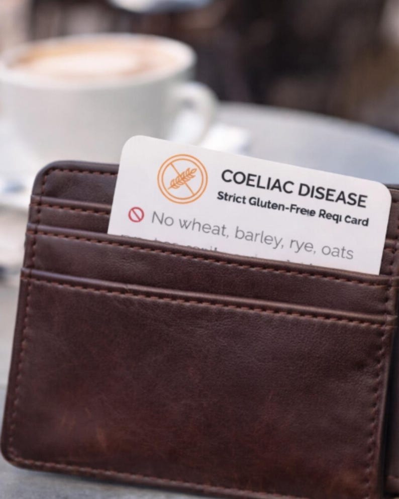 German ↔ English Gluten-free Translation Card for Coeliac / Celiac ...