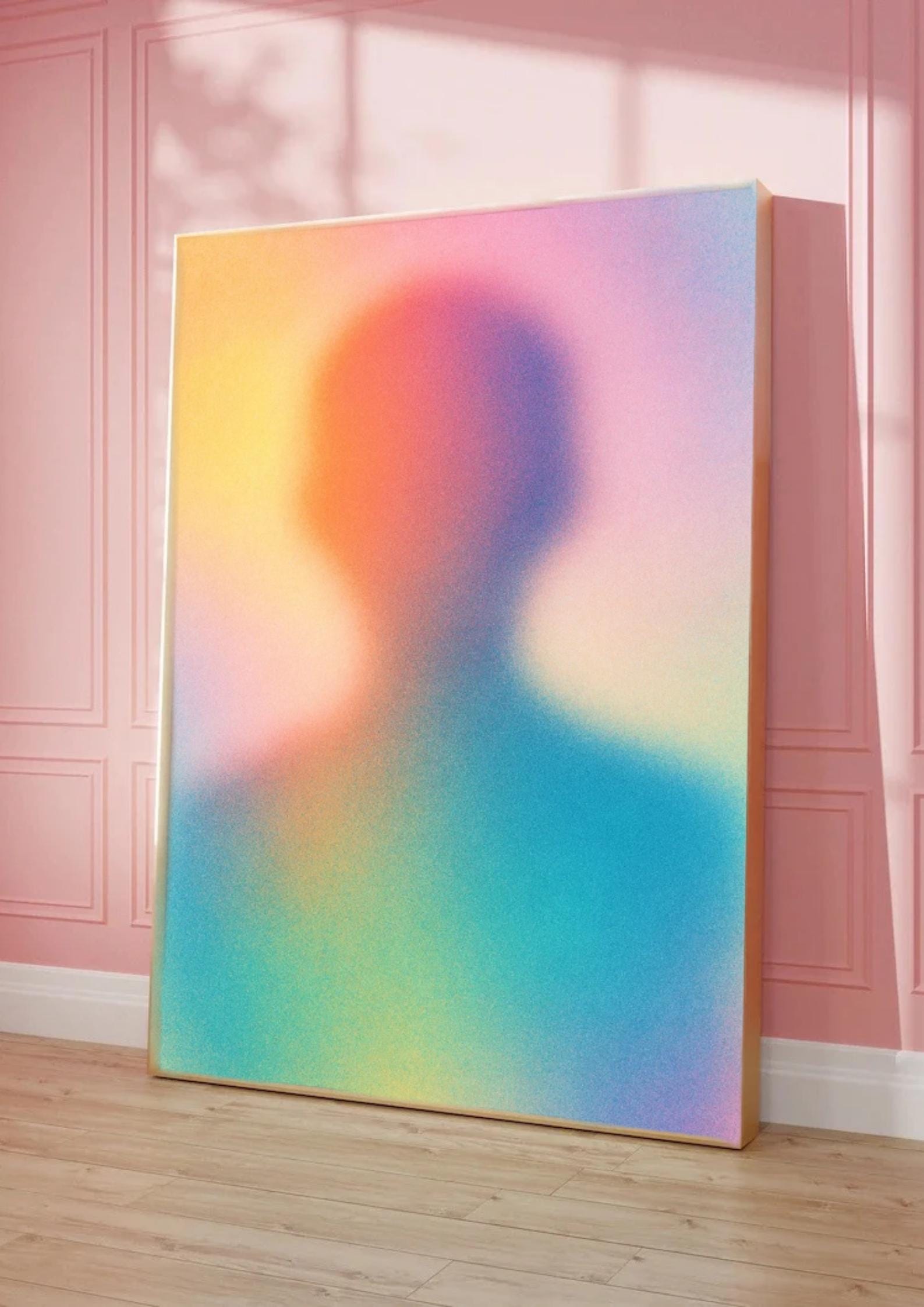 Aura Gradient Wall Art – James Turrell Inspired Abstract Print, Soft ...