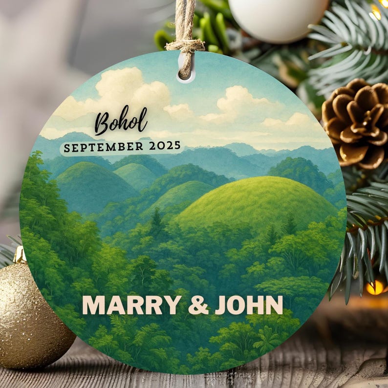 Bohol Philippines Ornament – Panglao Beach Travel Gift, Island Holiday ...