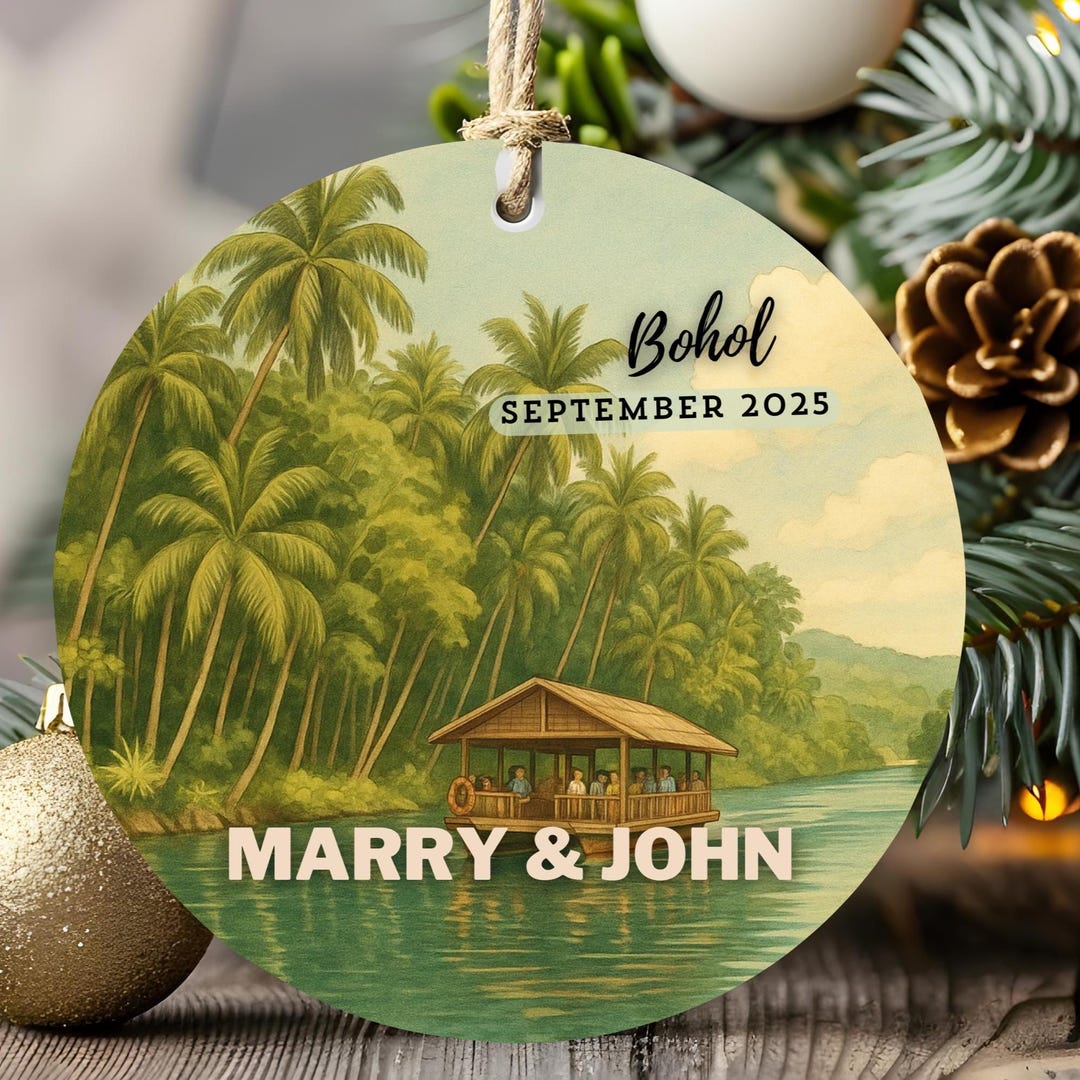Bohol Philippines Ornament – Chocolate Hills Travel Gift, Island ...