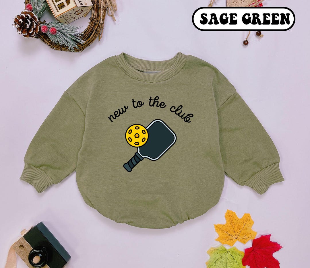 Pickleball Baby Romper, "new to the Club" Infant Bodysuit - Etsy