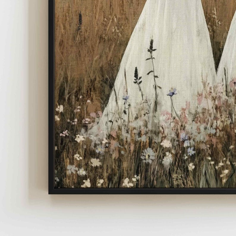 Cute Ghosts in Wildflower Meadow Field, Ghosts Couple Wildflowers Field ...