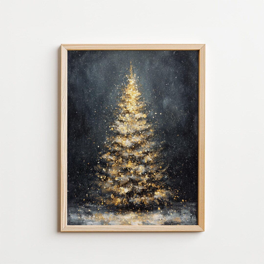 Moody Christmas Tree, Digital Download P242 - Etsy