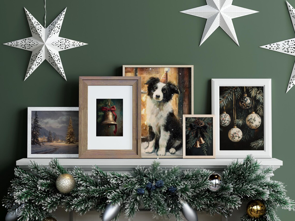 120 Christmas Prints, Winter Holiday Bundle, Printable Posters (digital ...