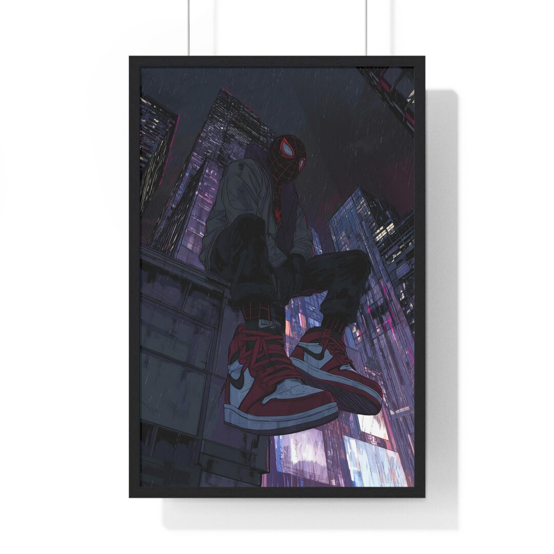 Spiderman Into the Spider-verse Poster : Miles Morales Art Print Print ...