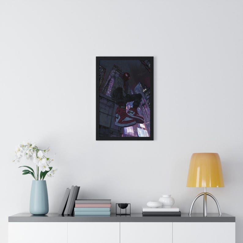 Spiderman Into the Spider-verse Poster : Miles Morales Art Print Print ...