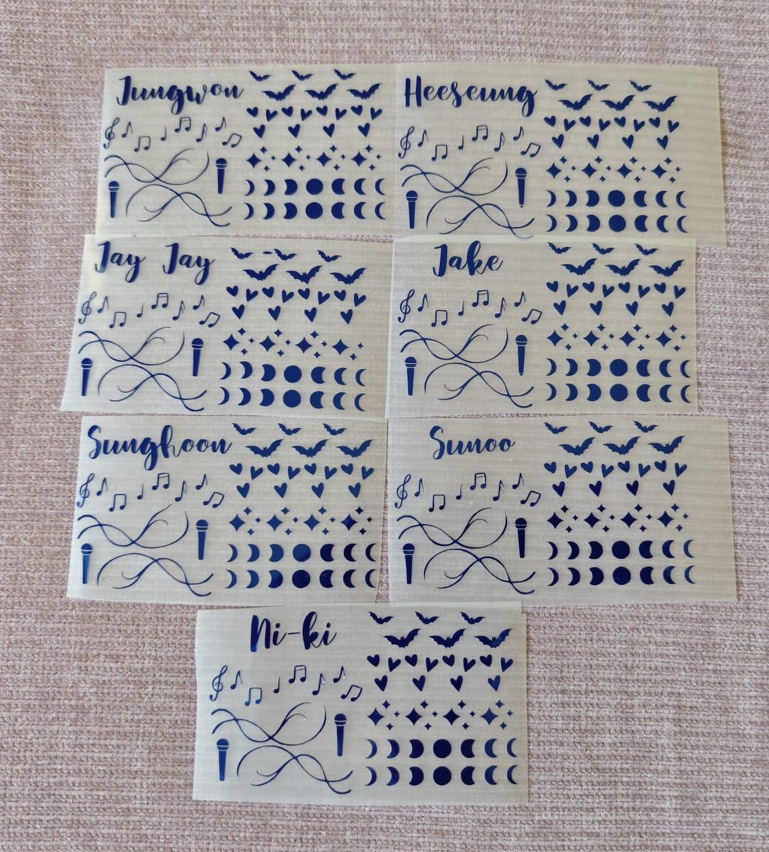 Enhypen DIY Decals Set - Etsy