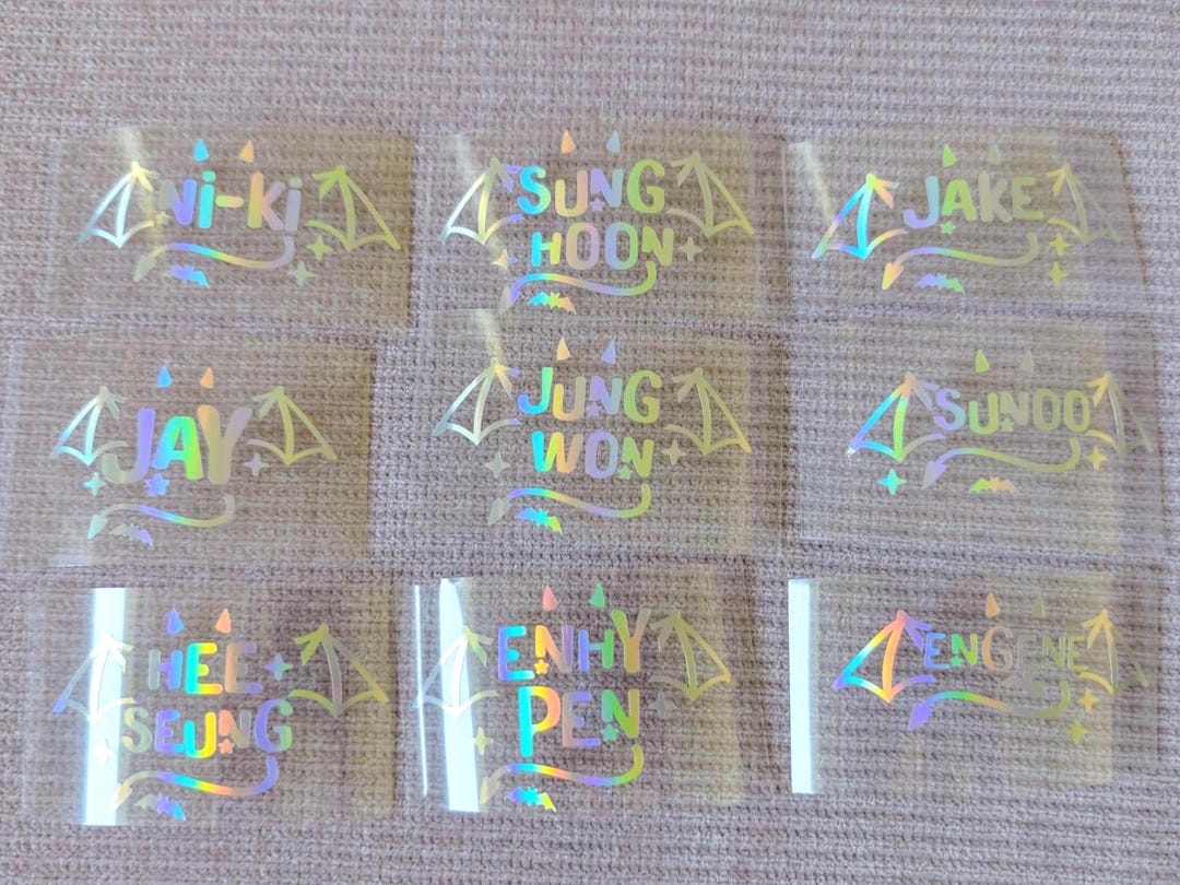 Enhypen Lightstick Decals Bat - Etsy UK