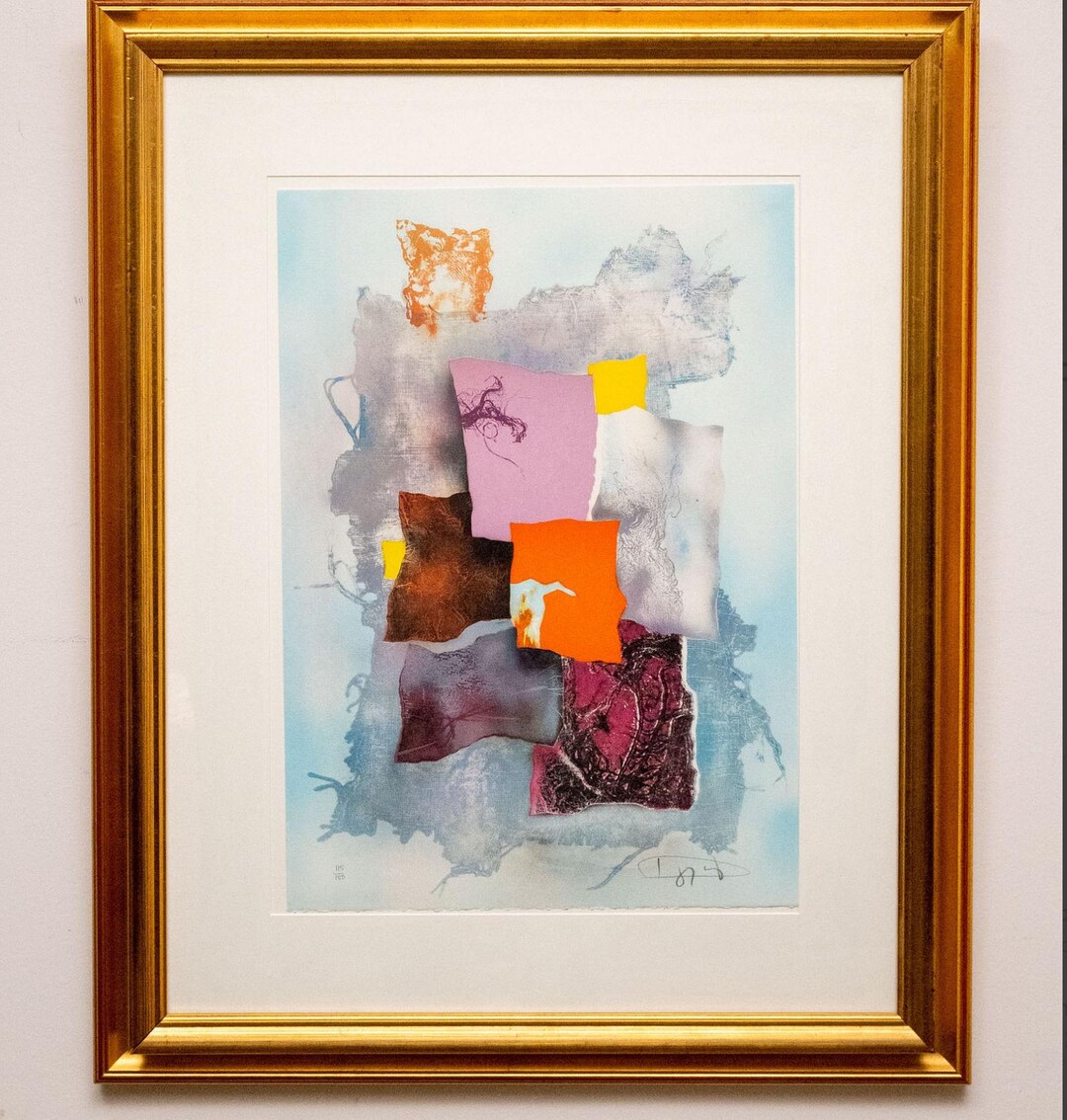 László Dús Signed Lithograph | 1980s Framed Abstract Art - Etsy