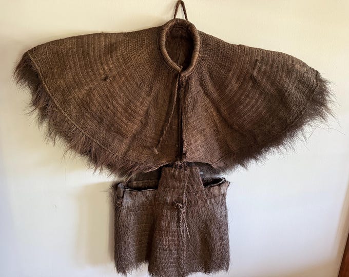 Vintage Japanese Mino Hand Woven Straw Rain Cape #3738 - Etsy