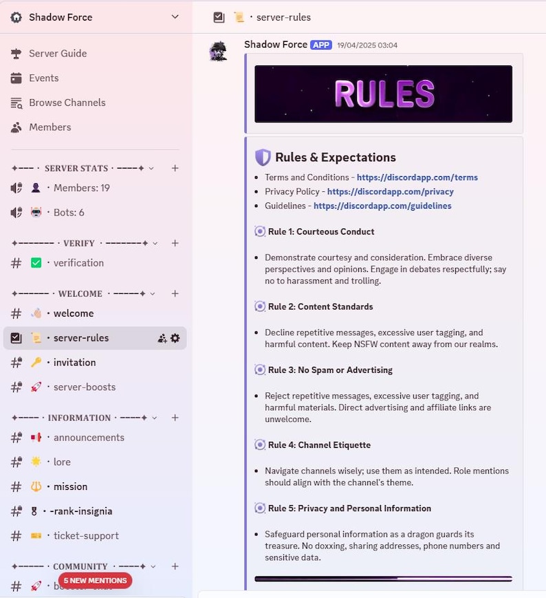 Custom Discord Server Setup: Professional Roles, Channels, Bots - Etsy