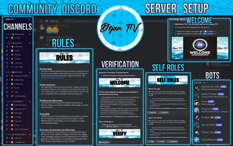 Custom Discord Server Setup: Animated Logo & Banners - Etsy