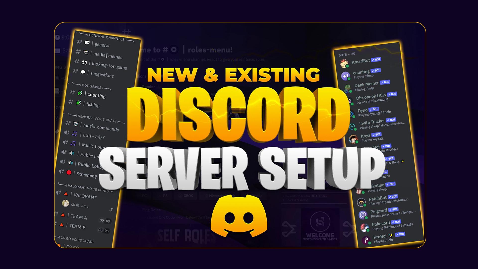 Custom Discord Server Setup With Animated Logo & Channel Banners ...