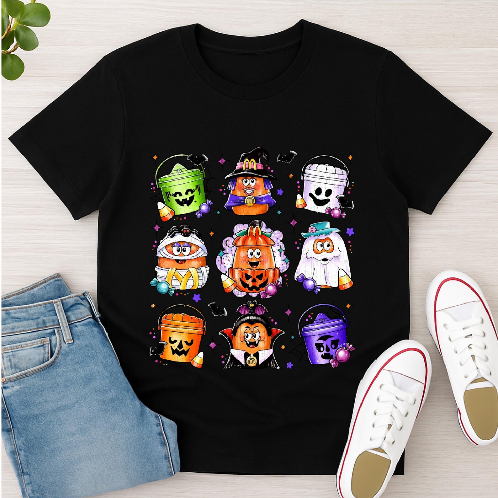 Halloween Pails PNG, Trick or Treat Buckets PNG, Spooky Pail Set PNG ...