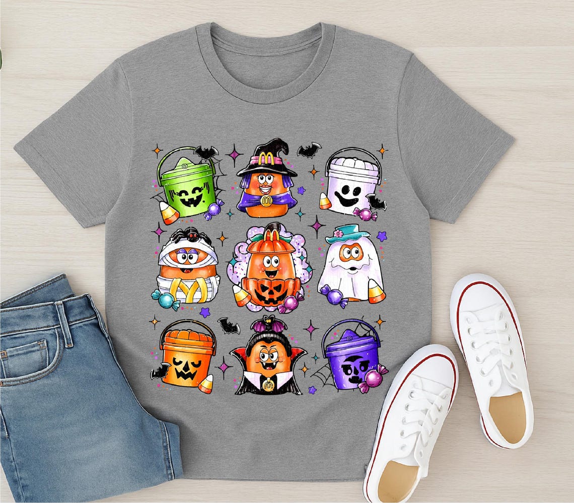 Halloween Pails PNG, Trick or Treat Buckets PNG, Spooky Pail Set PNG ...