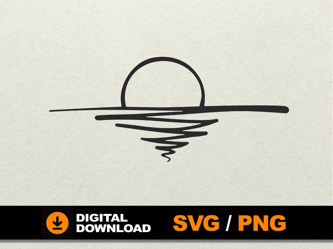 Sunset Scene SVG, Sunrise Clipart, Laser Cut File (digital Download) - Etsy