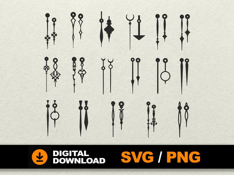 Clock Hands SVG | Clock Arrows Svg | Clock Hands Vector | Bundle Clock ...