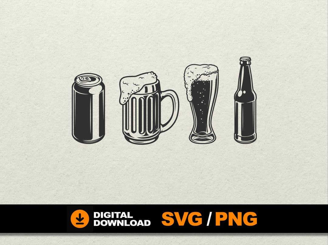 Beer SVG, Beer Clipart Bundle, Beer Glass Svg, Alcohol Svg, Beer Vector ...