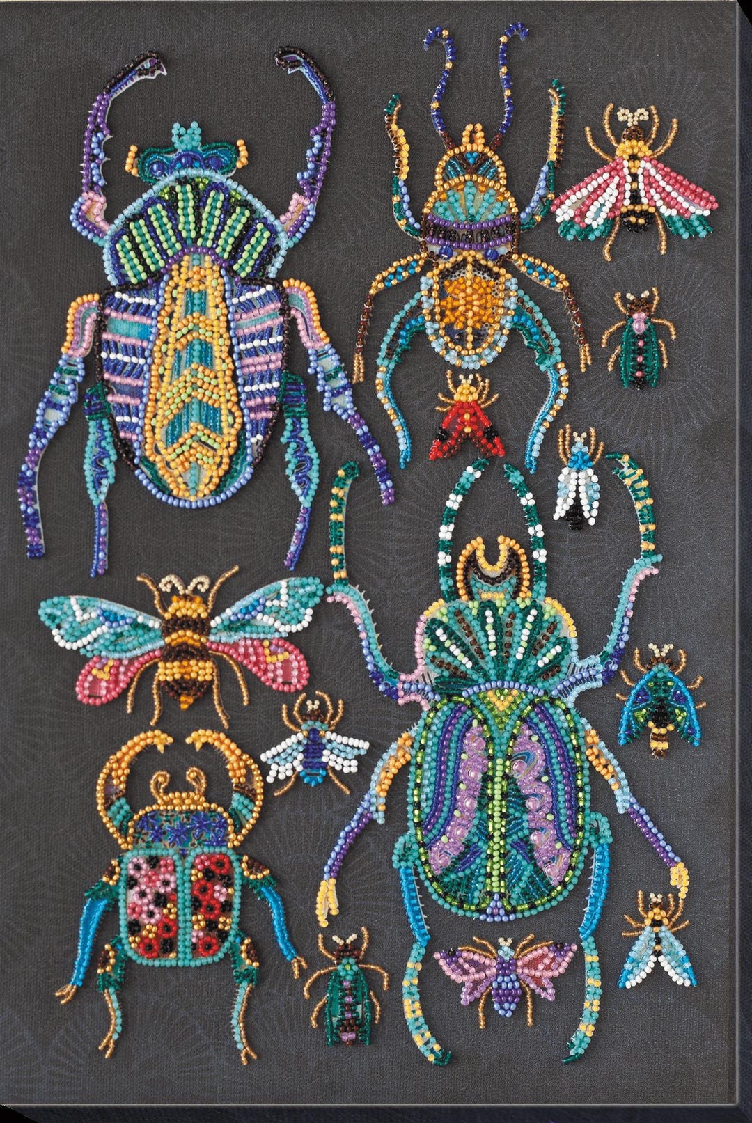 Bead Embroidery Kit - Beetles AB-730 by Abris Art. Insect Beading Kit ...