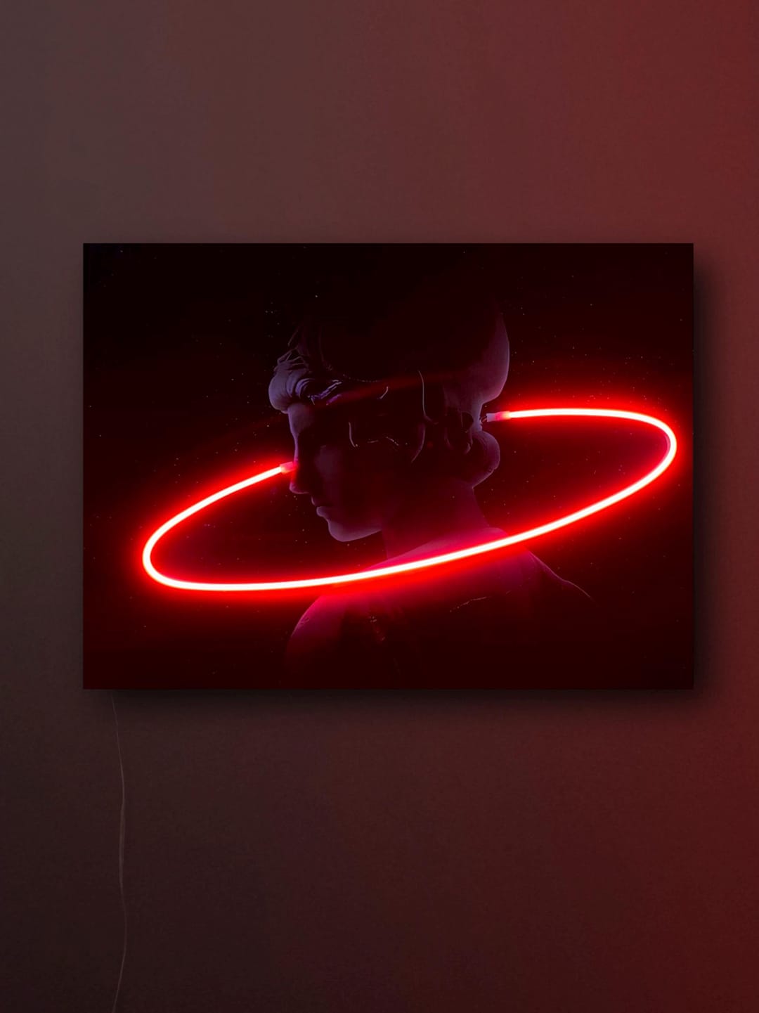 Neon Wall Art, LED Wall Decor, Modern Wall Art, Red Neon Artwork ...