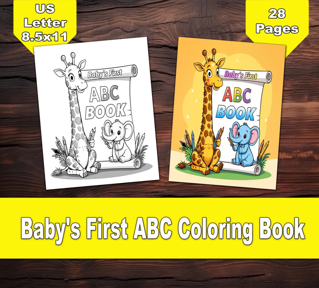 Baby's First ABC Book, Alphabet Coloring Pages, Printable Coloring Page ...