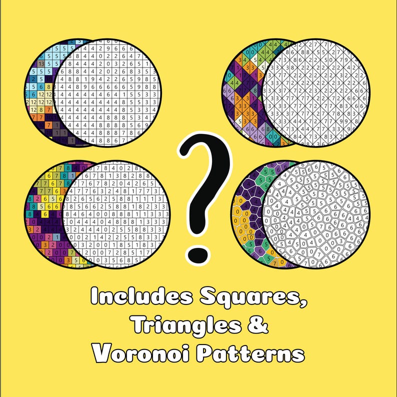 Mystery Pixel Art Color by Number: 50 Animal Mosaics (PDF) - Etsy