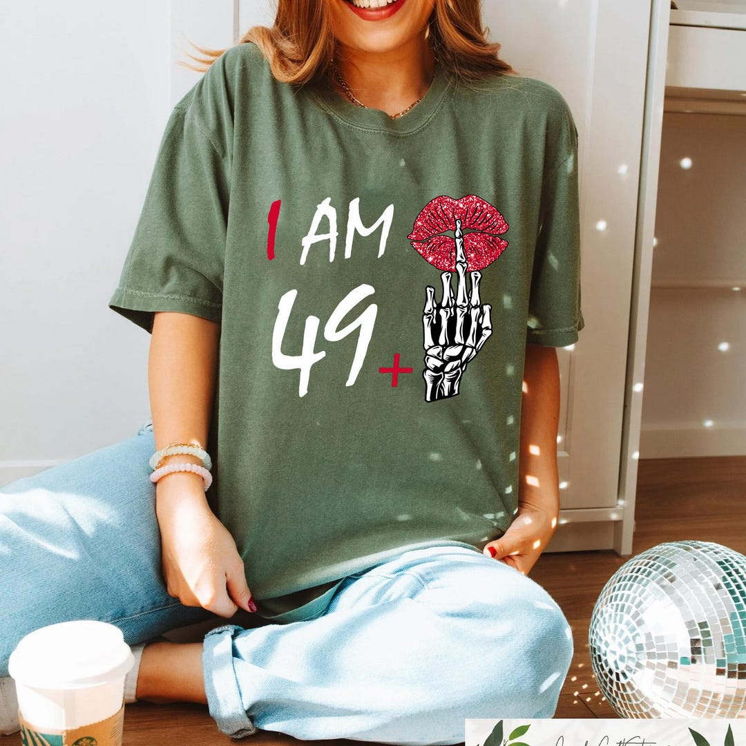 I Am 49 Plus 1 Middle Finger SVG & PNG, Funny Math 49th Birthday SVG, I ...