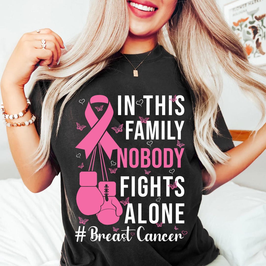 Breast Cancer Awareness Png Svg, in This Family No One Fights Alone ...
